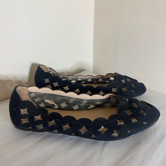 torrid | Shoes | Torrid Black Flats Wide Cutouts Ballet Flats Womens ...